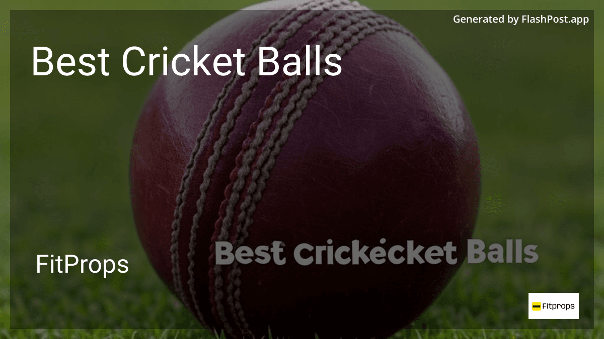 10 Best Cricket Balls in January 2026