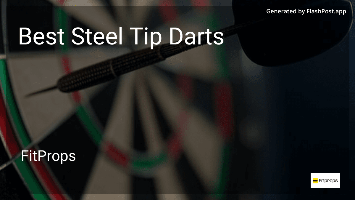 9 Best Steel Tip Darts in December 2025