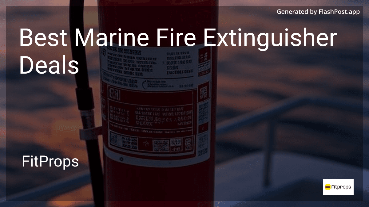 8 Best Marine Fire Extinguisher Deals in June 2026