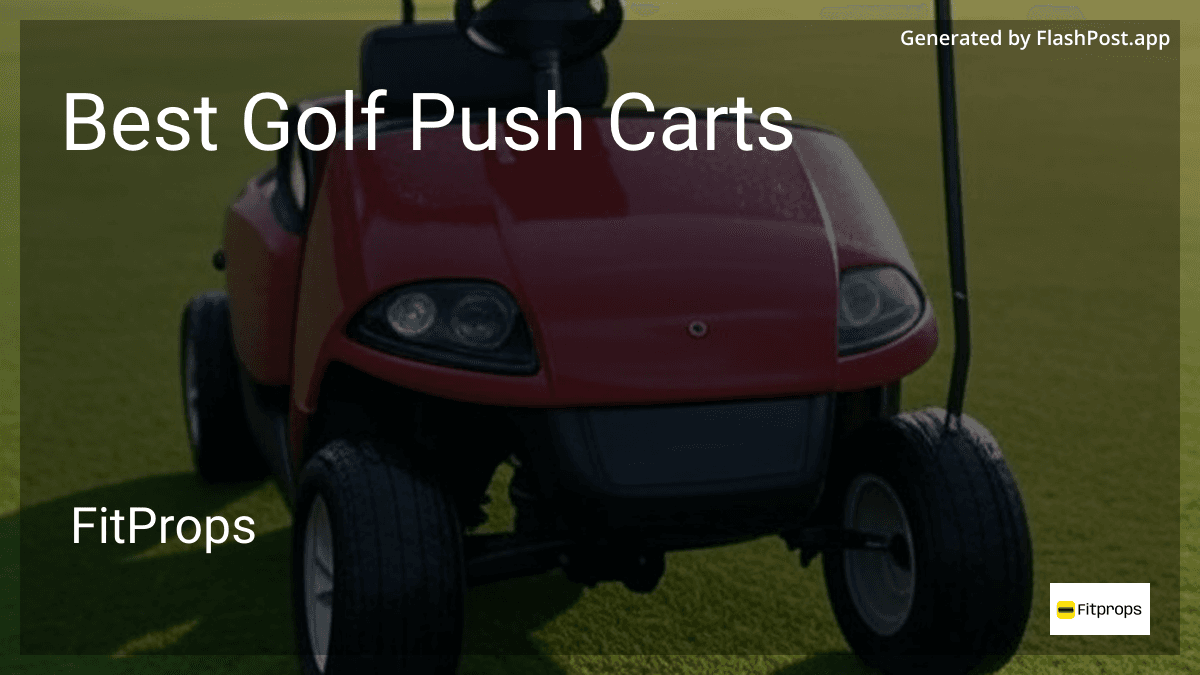 6 Best Golf Push Carts in January 2026