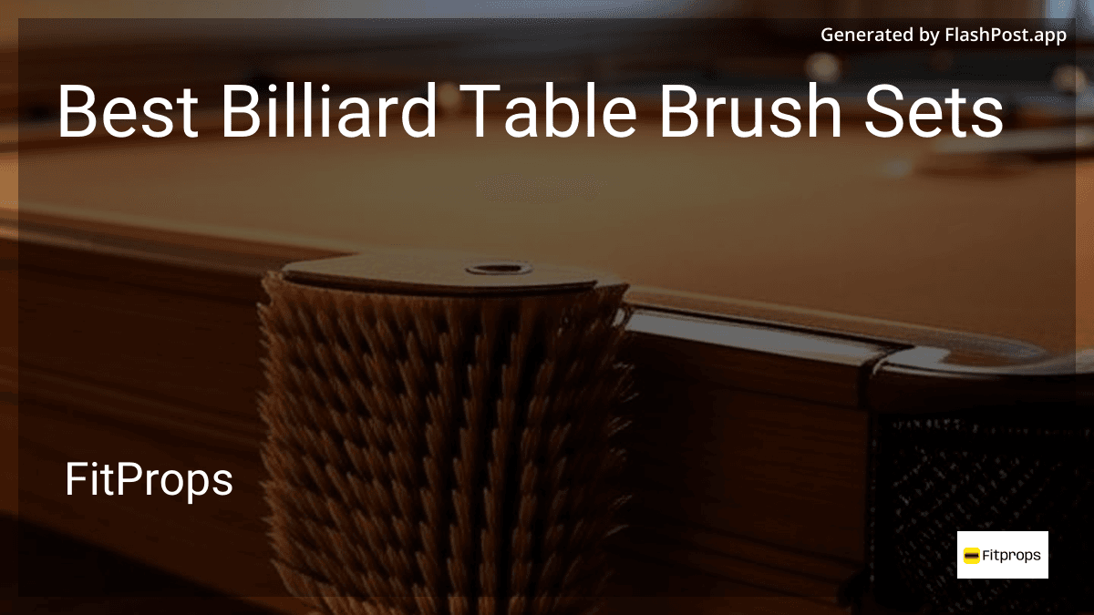 8 Best Billiard Table Brush Sets in April 2026