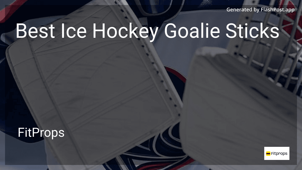 6 Best Ice Hockey Goalie Sticks in May 2026