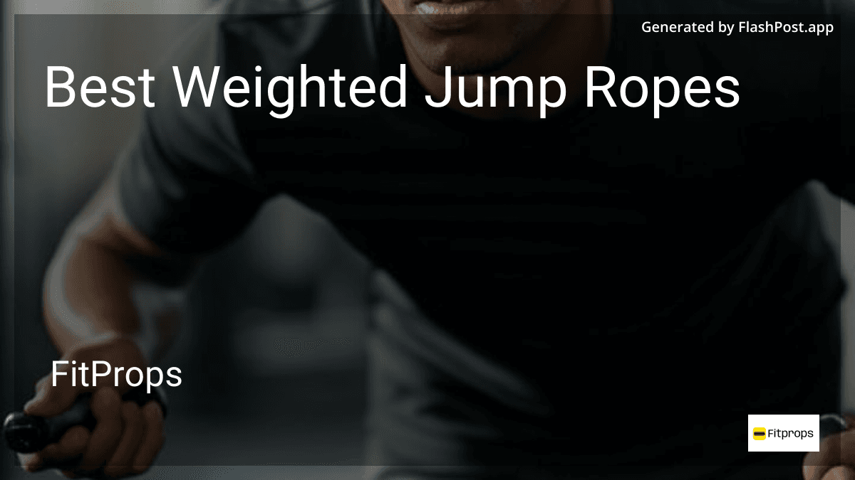 8 Best Weighted Jump Ropes in December 2025