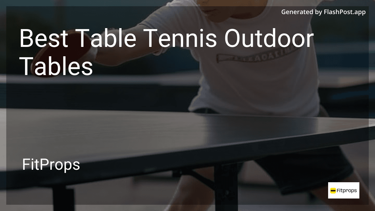 10 Best Table Tennis Outdoor Tables in May 2026
