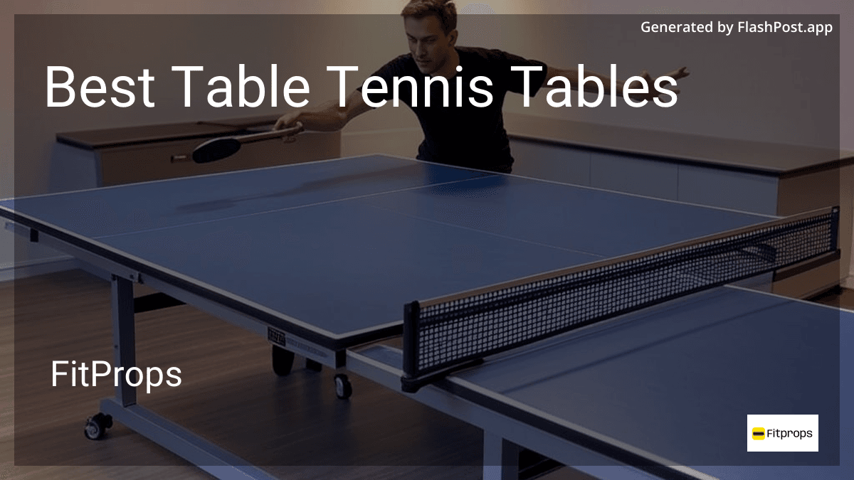 7 Best Table Tennis Tables in January 2026