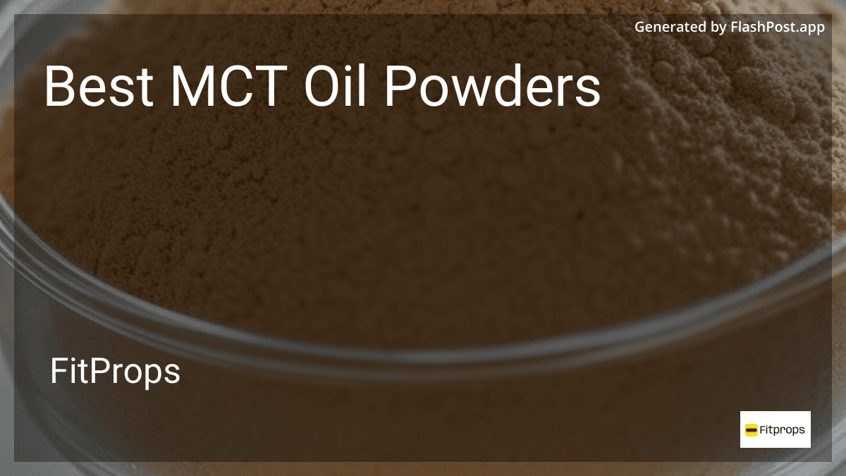 9 Best MCT Oil Powders in May 2026