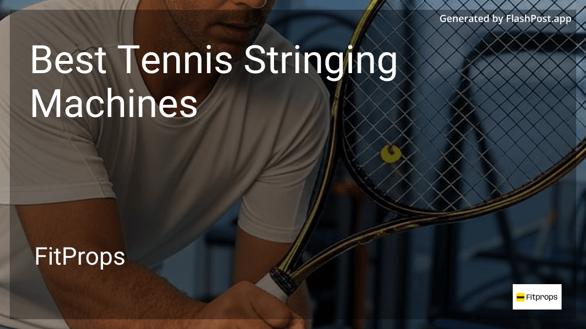 8 Best Tennis Stringing Machines in April 2026