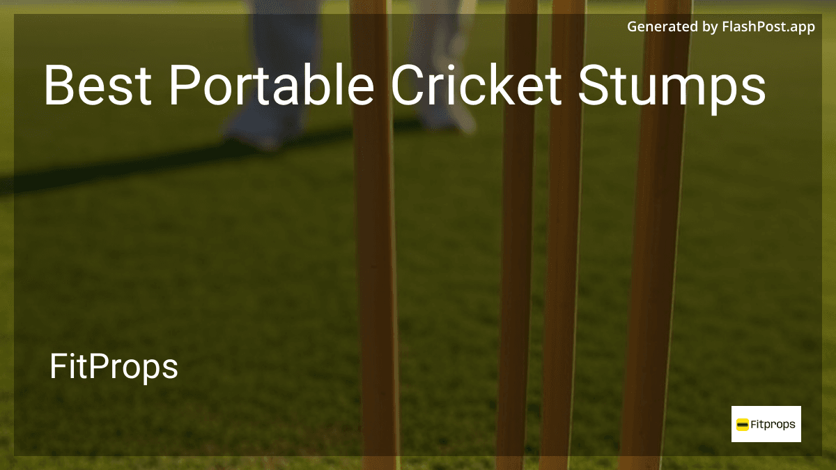 6 Best Portable Cricket Stumps in April 2026