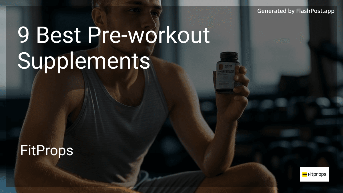 9 Best Pre-workout Supplements in December 2025