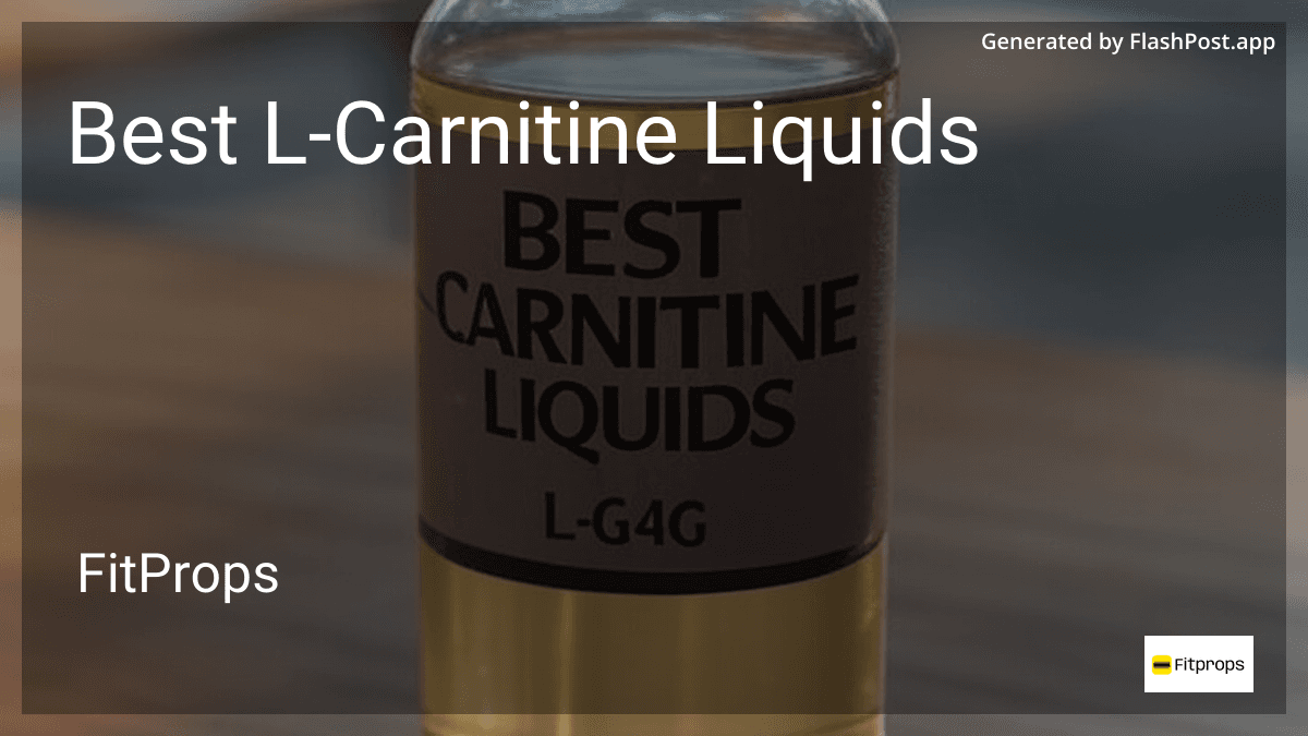 9 Best L-Carnitine Liquids in January 2026